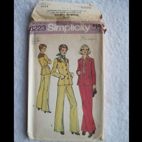 Simplicity | Office | Simplicity Pattern 6223 Size 2 Bust 34 Misses ...